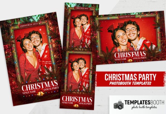 Christmas Frame Photo Booth Template - TemplatesBooth