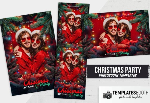 Christmas Tree Photo Booth Template - TemplatesBooth