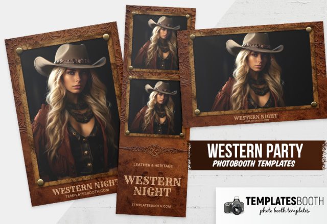 Country and Western Photo Booth Template - TemplatesBooth
