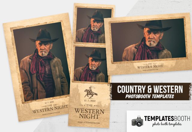 Country and Western Photo Booth Template - TemplatesBooth