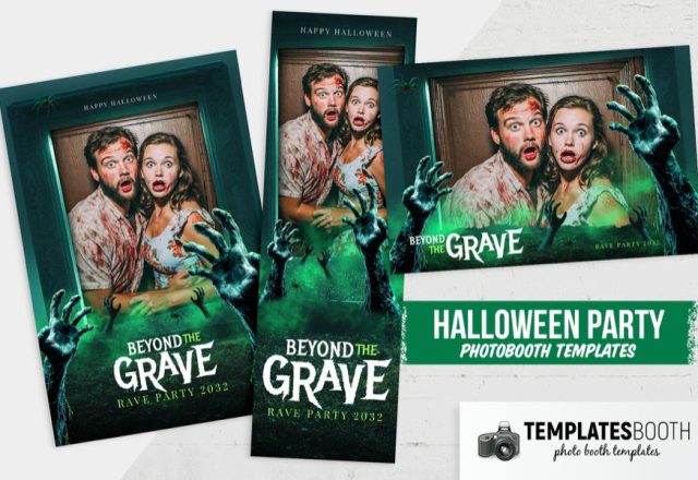 Halloween Zombies Photo Booth Template - TemplatesBooth
