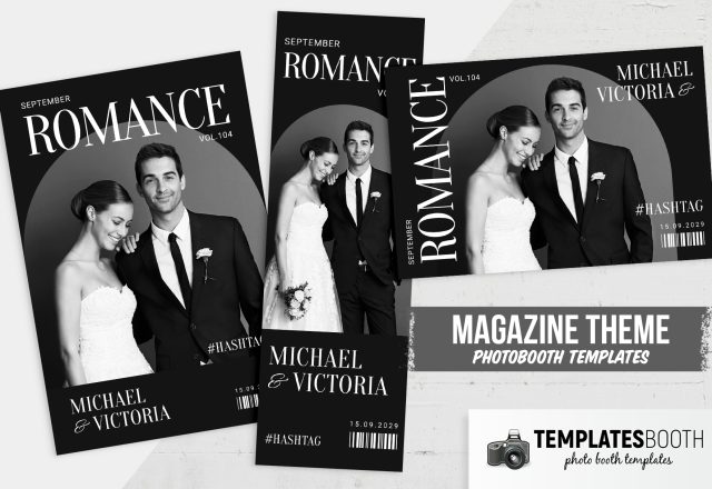 Magazine Cover Photo Booth Template - TemplatesBooth