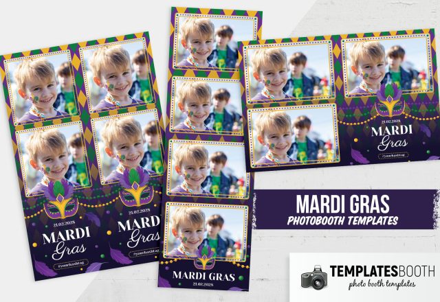 Mardi Gras Photo Booth Template - TemplatesBooth