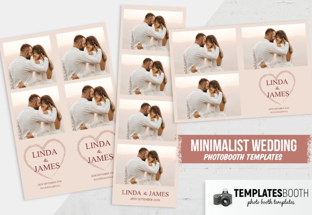 Minimalist Lovers Photo Booth Template - TemplatesBooth