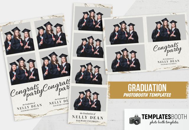 Modern Graduation Photo Booth Template - TemplatesBooth