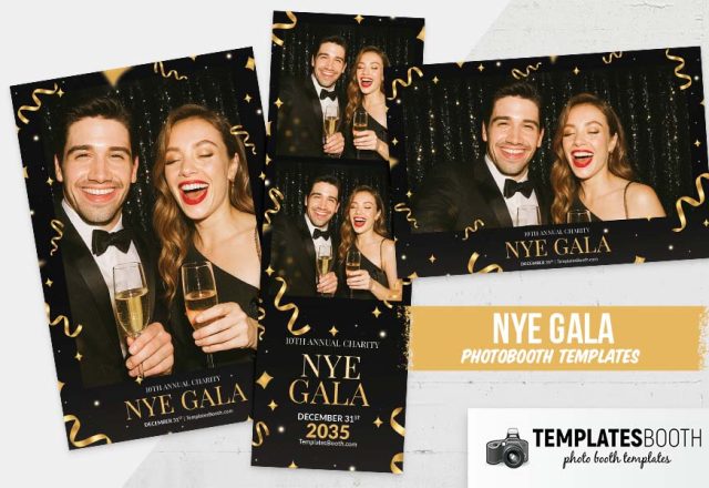 NYE Gala Photo Booth Template - TemplatesBooth