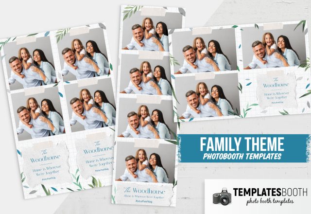 Rustic Family Photo Booth Template - TemplatesBooth