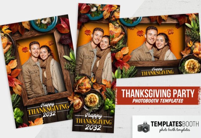 Thanksgiving Table Photo Booth Template - TemplatesBooth