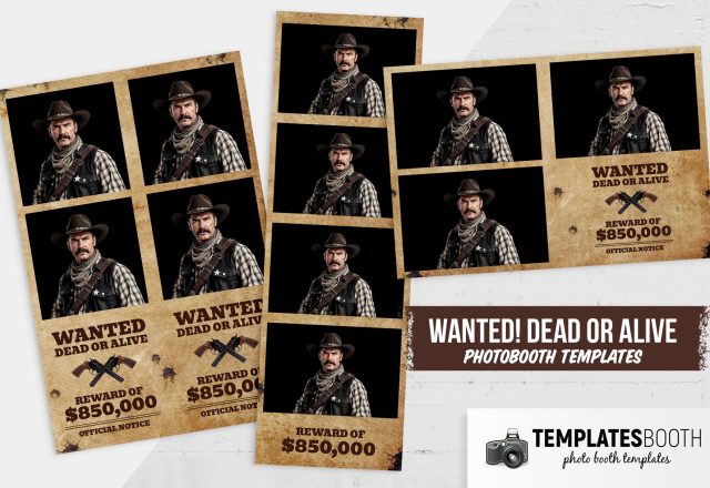 Wanted Poster Photo Booth Frame